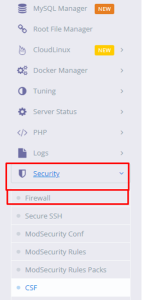 How to do Firewall Configuration on CyberPanel?