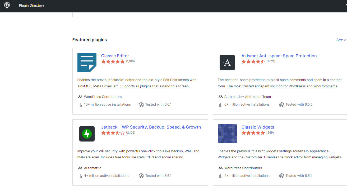 What are the Types of Plugins in WordPress?